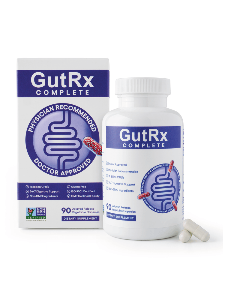 GutRx® Probiotic Supplements for Gut Health & Immunity