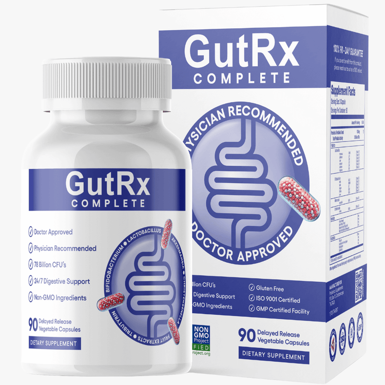 GutRx® Probiotic Supplements for Gut Health & Immunity