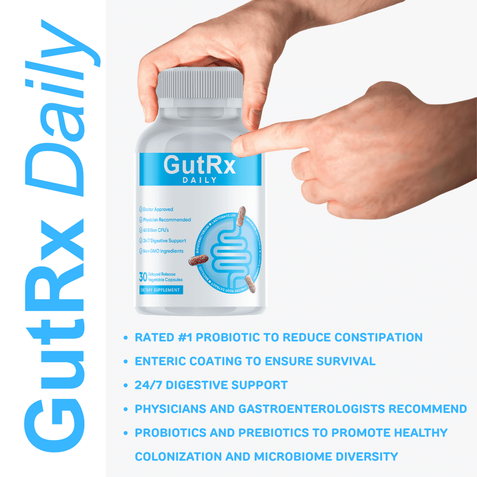 GutRx® Probiotic Supplements for Gut Health & Immunity