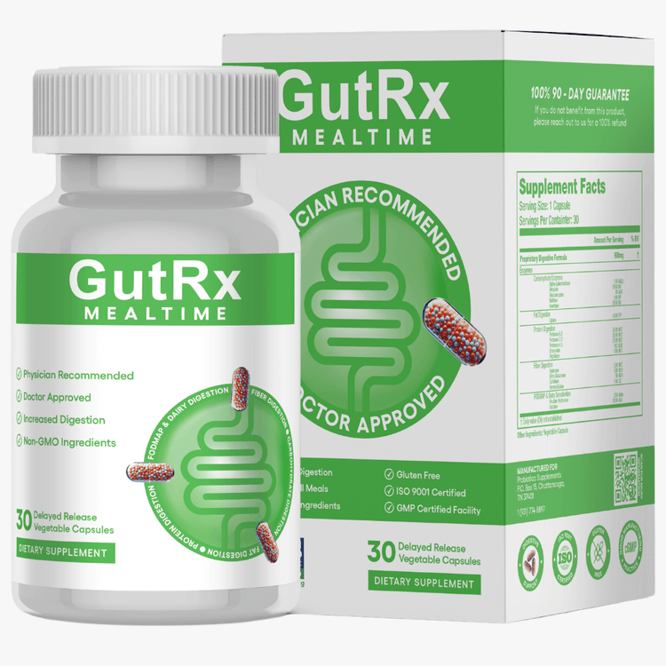 GutRx® Probiotic Supplements for Gut Health & Immunity